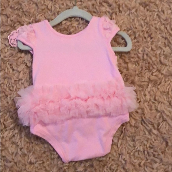 Popatu | Dresses | Nwt Popatu Baby Pink Ruffle Onesie Dress | Poshmark